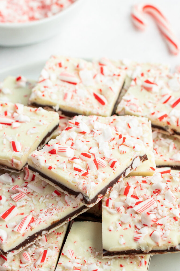 Layered Peppermint Crunch Bark - Recipe Girl