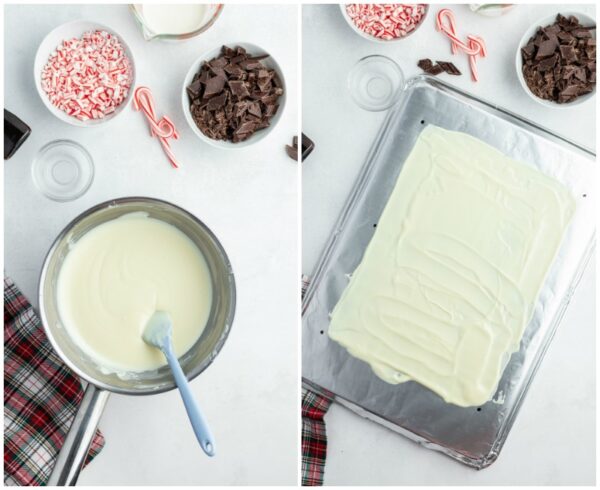 Layered Peppermint Crunch Bark - Recipe Girl