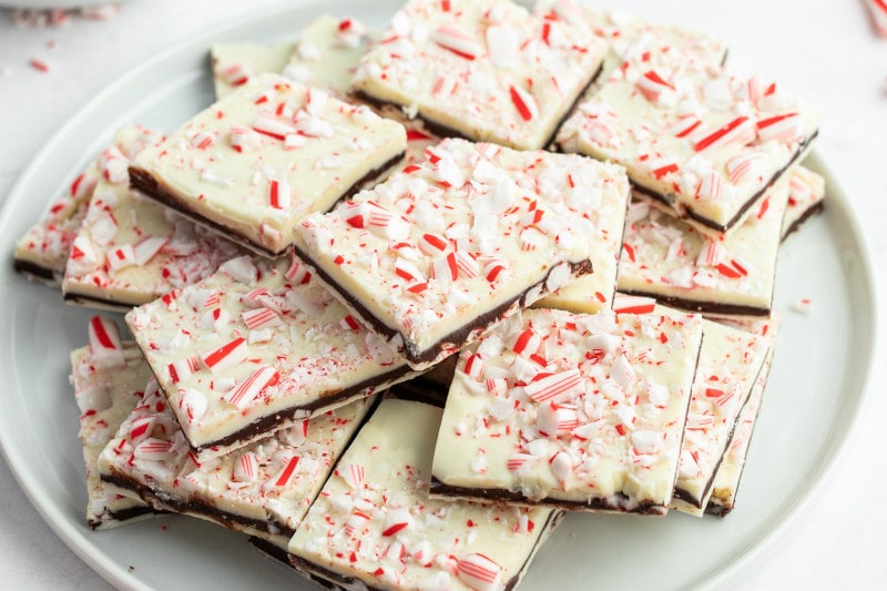 Layered Peppermint Crunch Bark - Recipe Girl