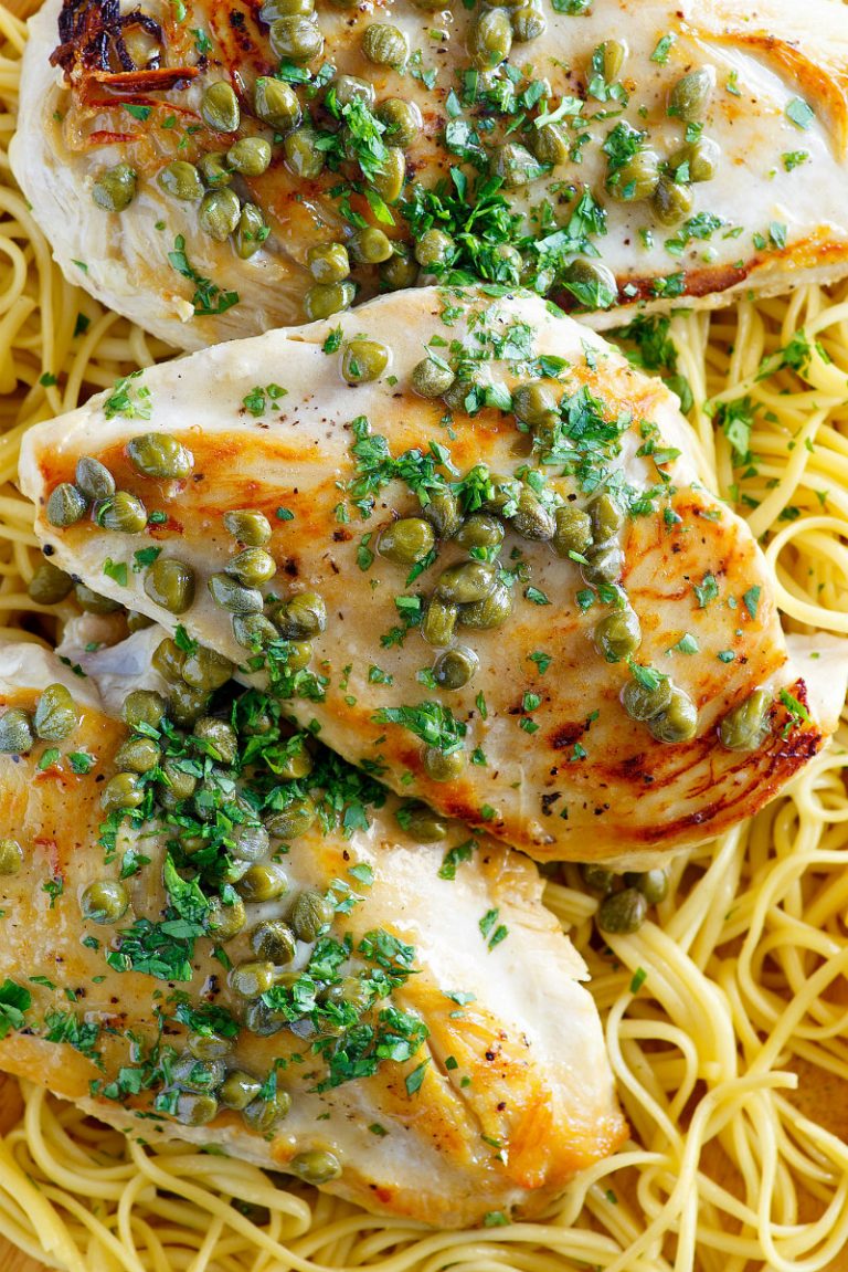 Chicken with Lemon Caper Sauce - Recipe Girl