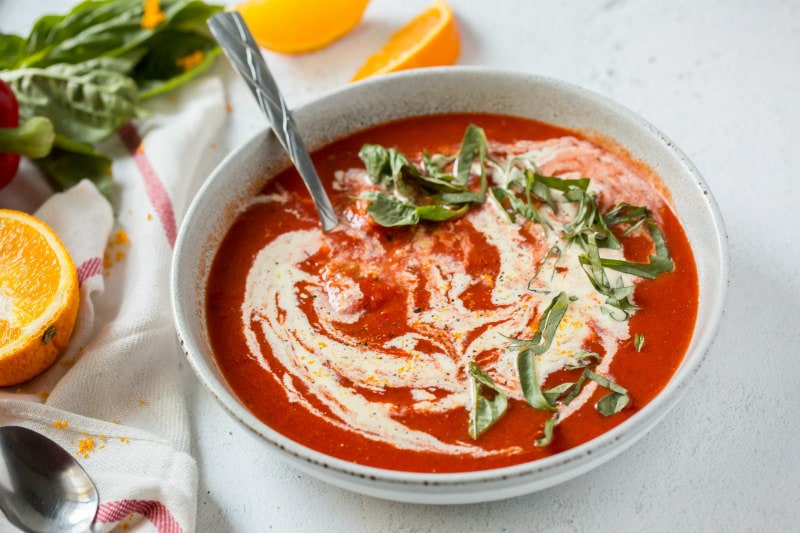 Roasted Red Pepper Soup - Recipe Girl