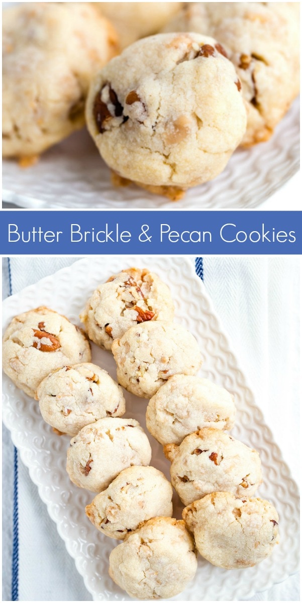 Butter Brickle and Pecan Cookies - Recipe Girl