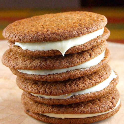 Gingersnaps with Orange Ginger Cream Filling - Recipe Girl