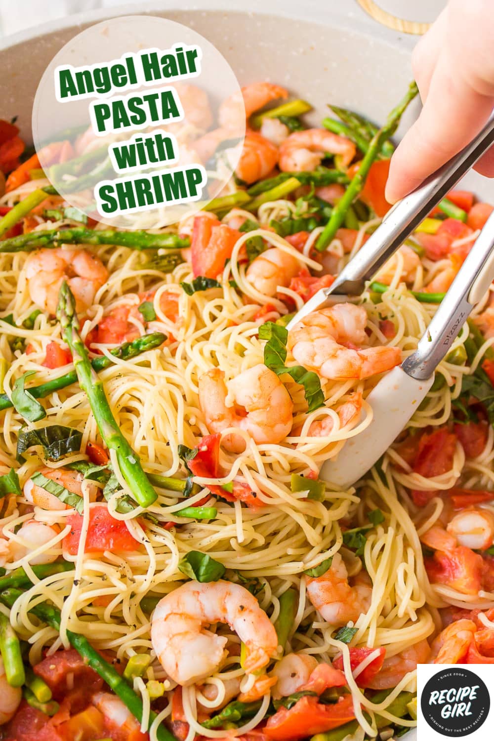 Angel Hair Pasta with Shrimp, Asparagus and Basil - Recipe Girl
