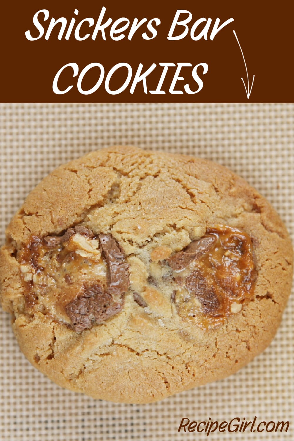 Snickers Bar Cookies - Recipe Girl