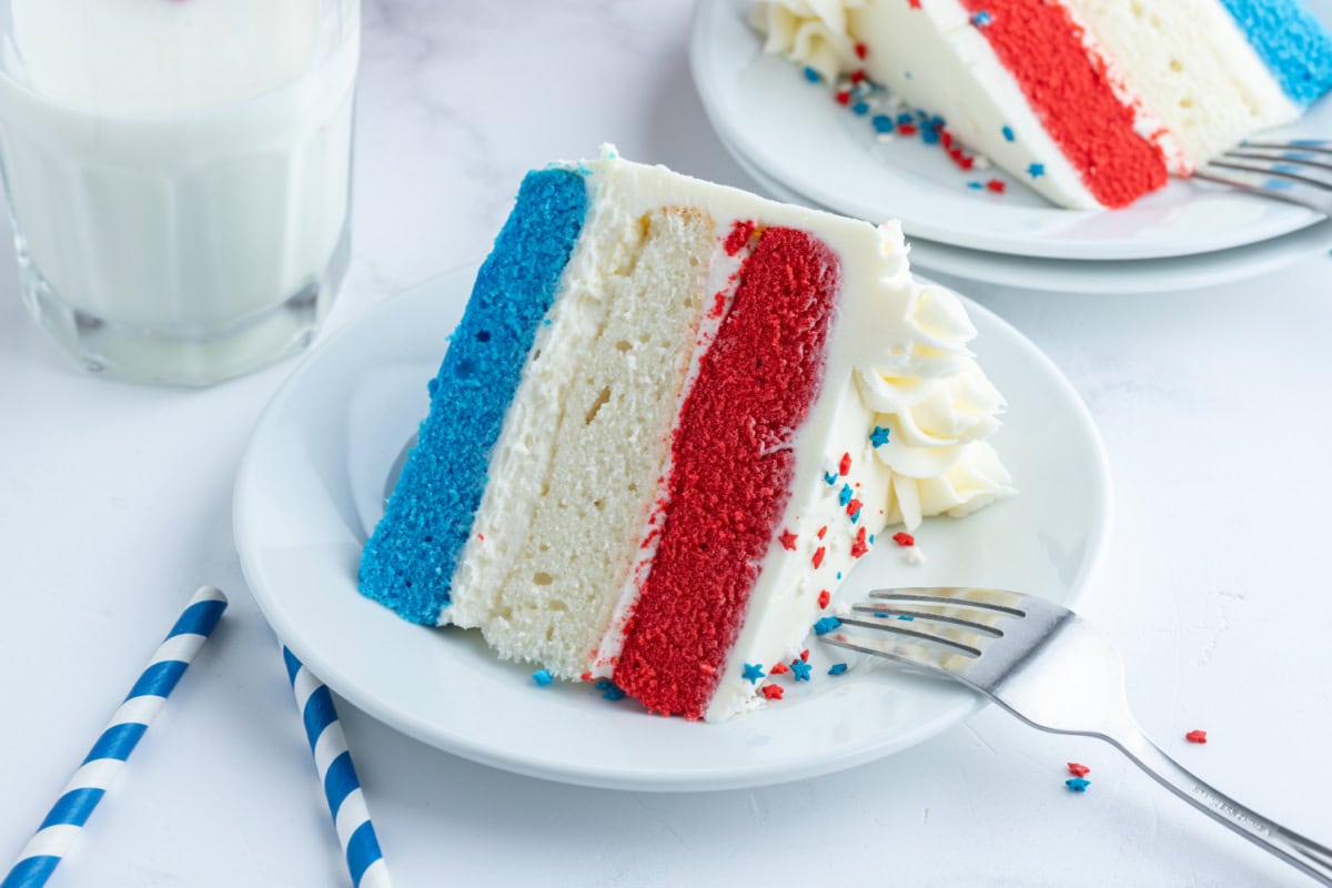 Red White and Blue Cake - Recipe Girl