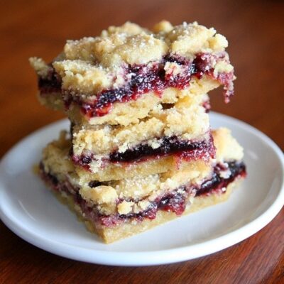Blackberry Jam Shortbread Bars - Recipe Girl
