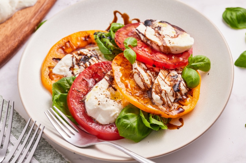 Caprese Salad with Burrata Cheese - Recipe Girl