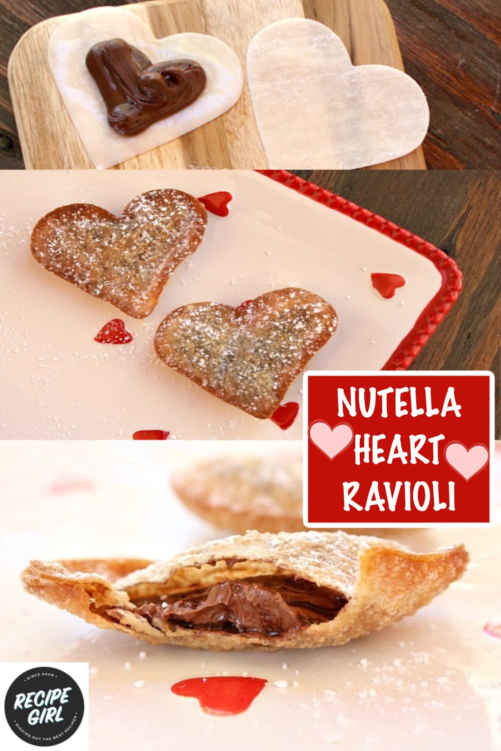 Nutella Heart Ravioli - Recipe Girl