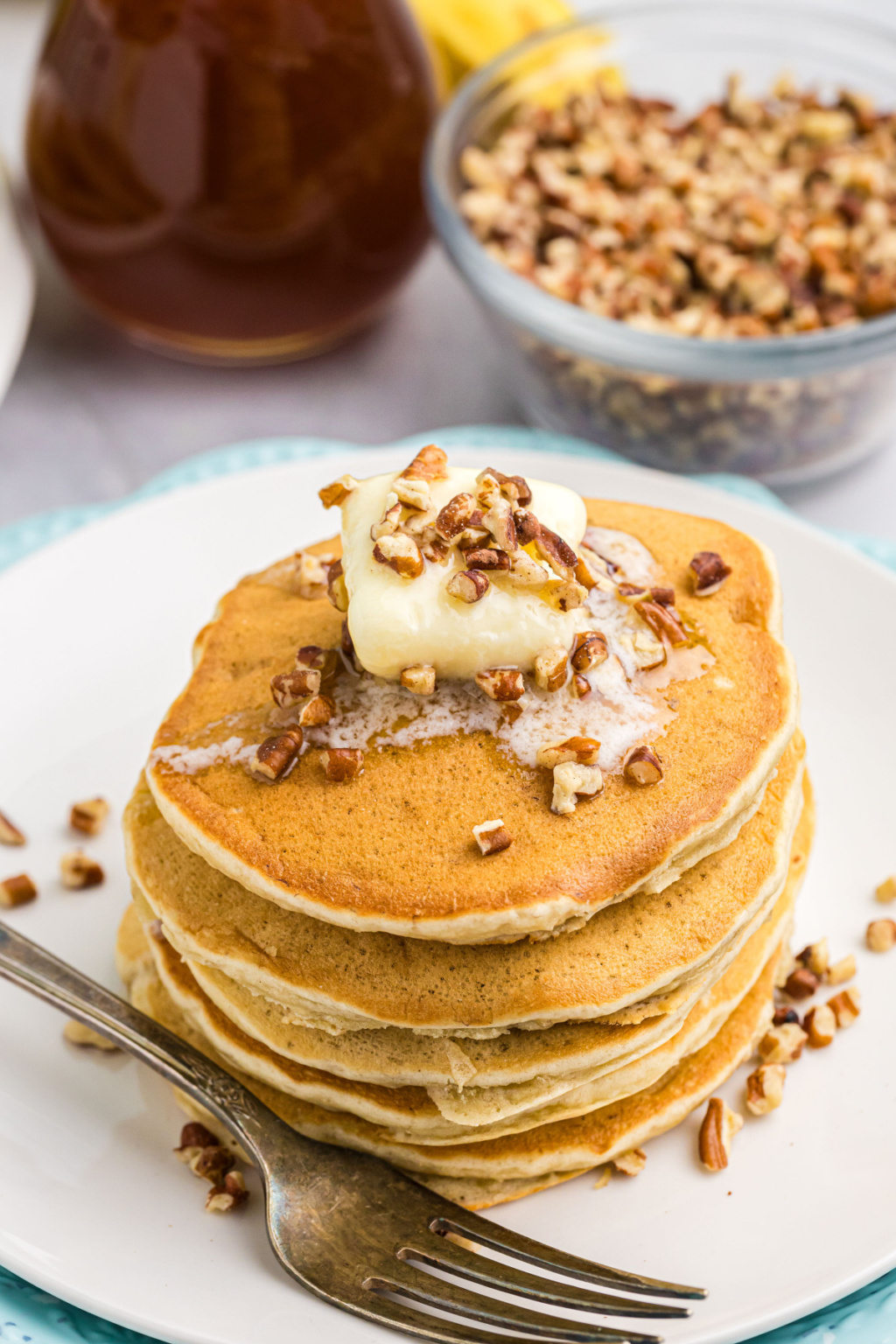 Banana Pecan Pancakes - Recipe Girl