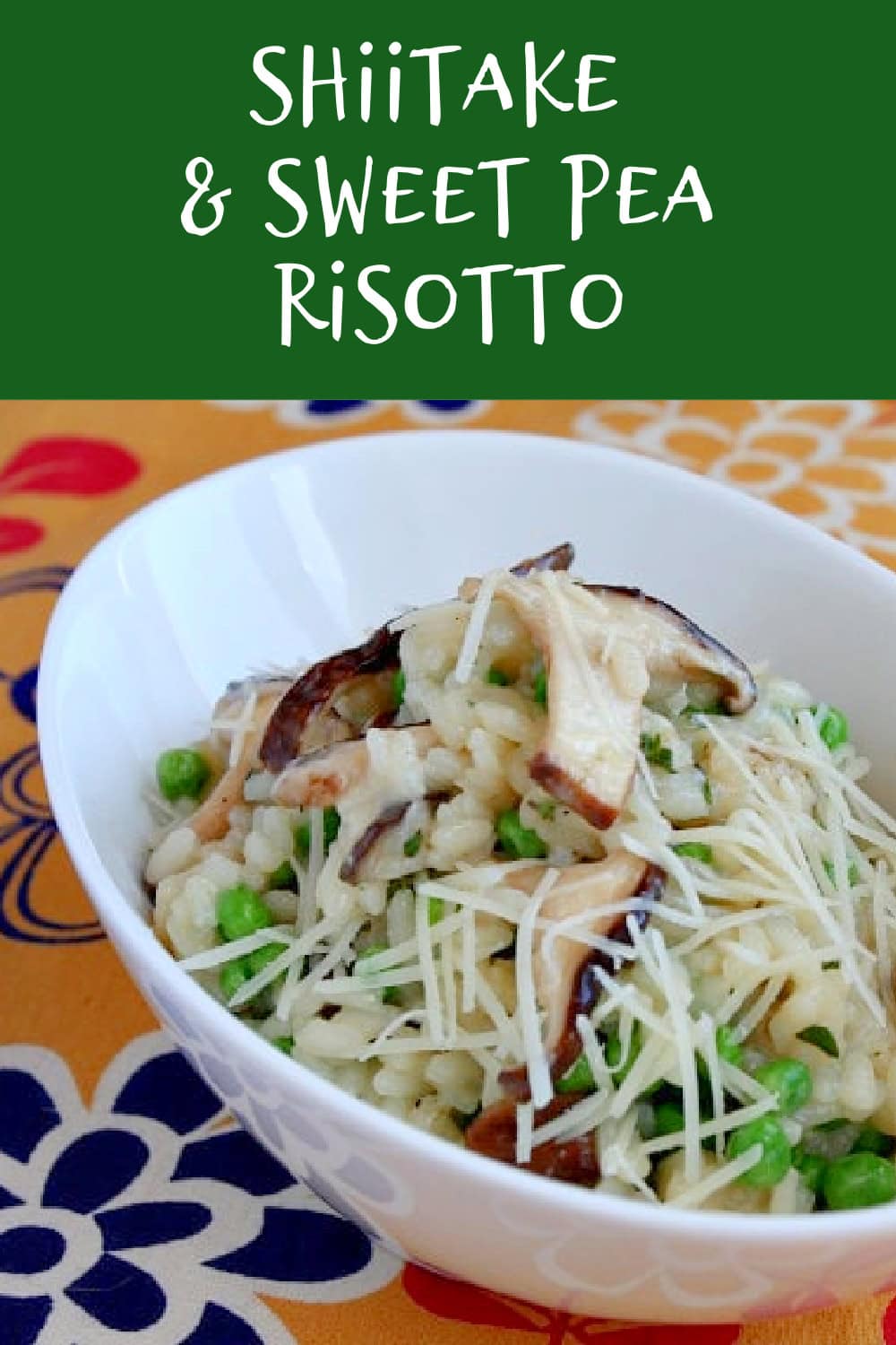 Shiitake and Sweet Pea Risotto - Recipe Girl