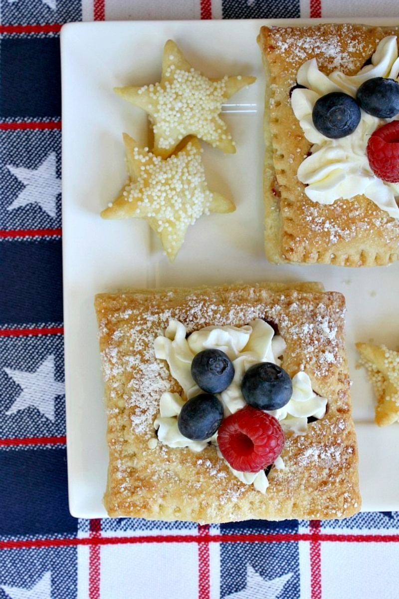 Patriotic Red White and Blue Pastries - Recipe Girl