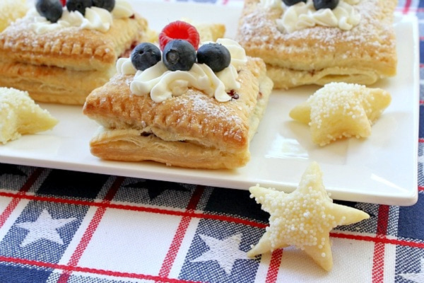 Patriotic Red White and Blue Pastries - Recipe Girl