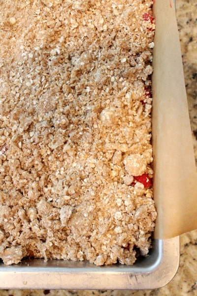 Peach and Raspberry Pie Bars - Recipe Girl