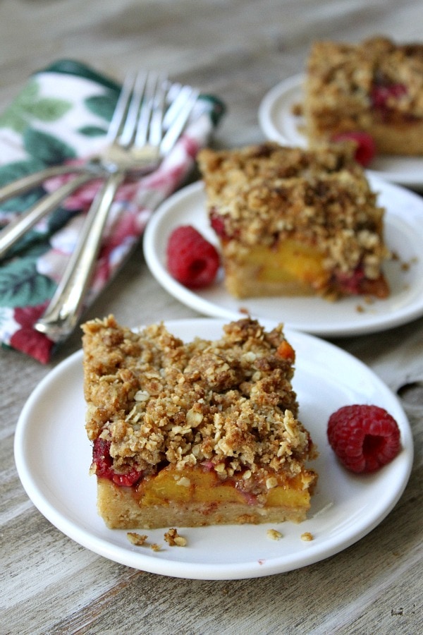 Gumbo | Peach and Raspberry Pie Bars