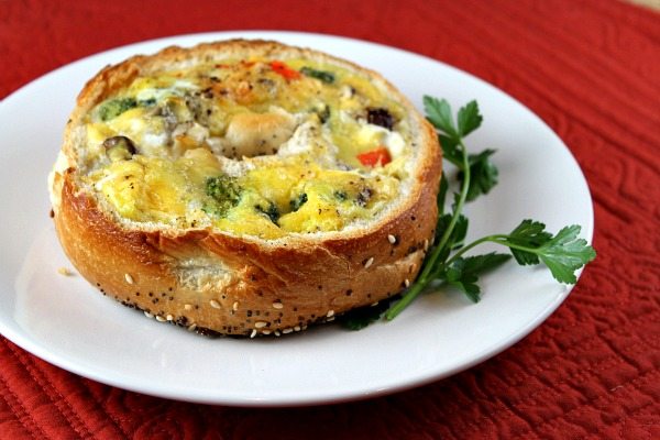 Bagel Quiche - Recipe Girl