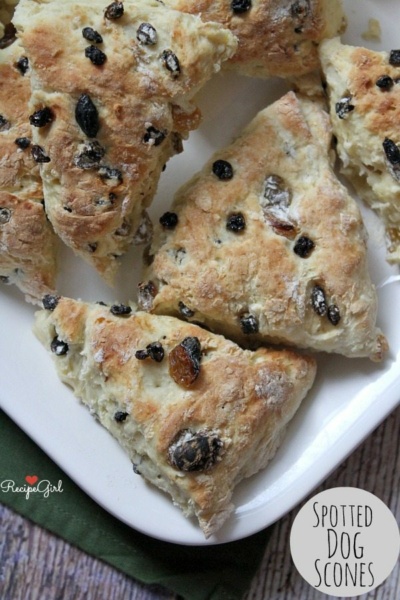 Spotted Dog Irish Soda Bread Scones - Recipe Girl