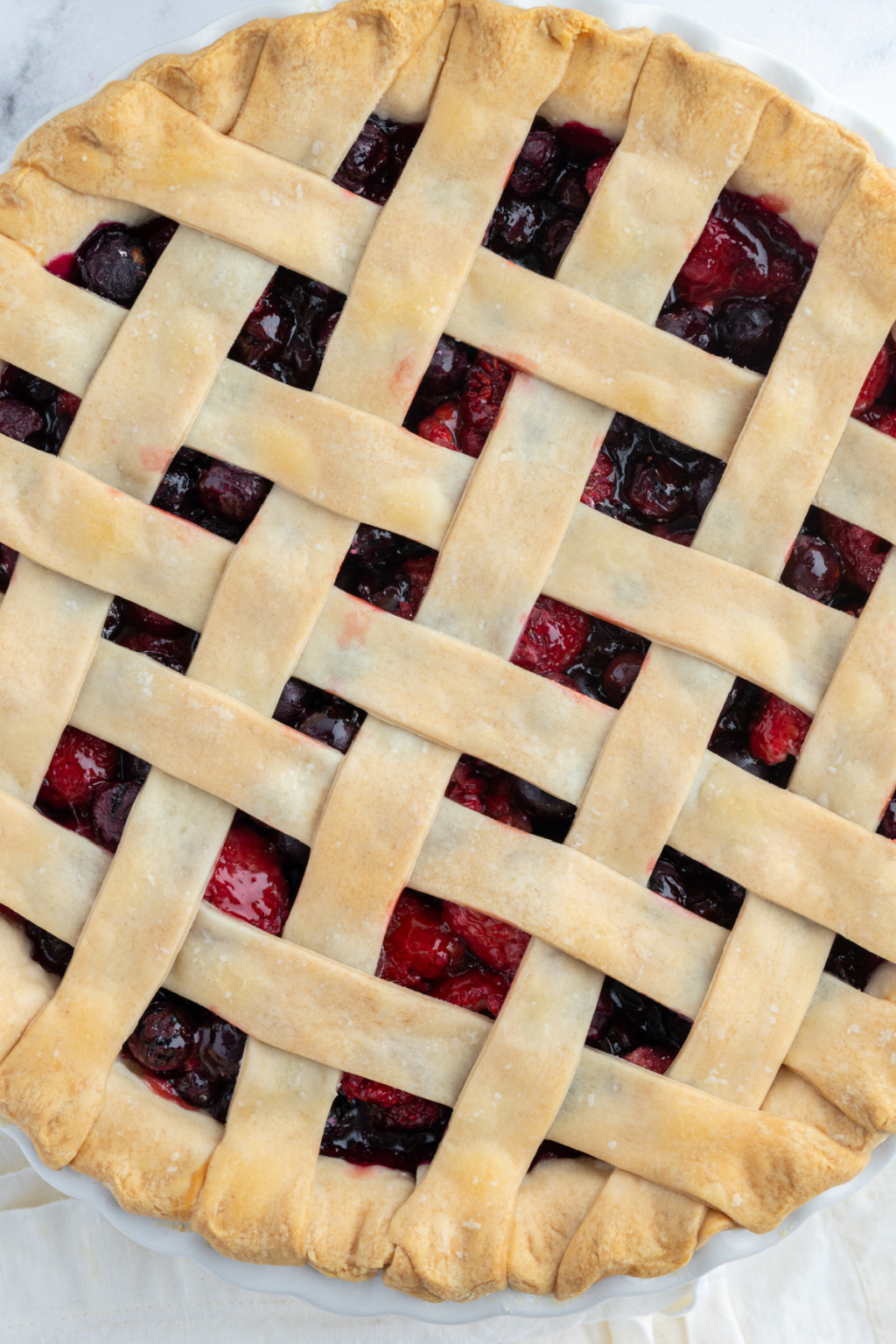 Raspberry Blueberry Pie - Recipe Girl