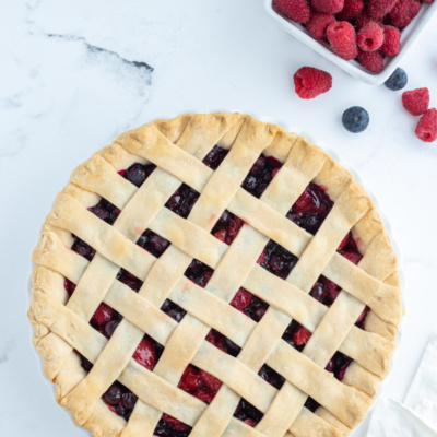 Raspberry Blueberry Pie - Recipe Girl