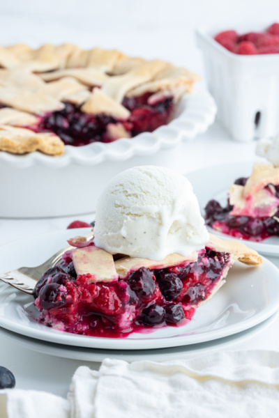 Raspberry Blueberry Pie - Recipe Girl