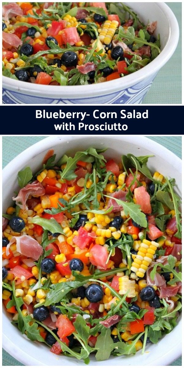 Blueberry Corn Salad with Prosciutto - Recipe Girl