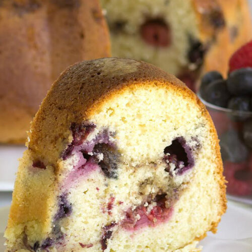 Two Berry Coffee Cake - Recipe Girl