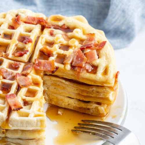 Bacon De Waffle Maple Bacon Chicken Waffles With Hollandaise Sauce