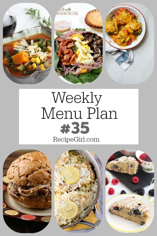 Weekly Menu Plan #35 - Recipe Girl
