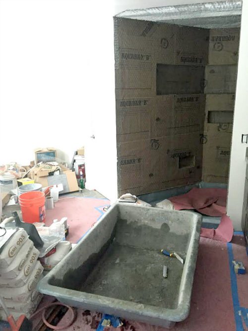 Master Bathroom Remodel: Progress - Recipe Girl