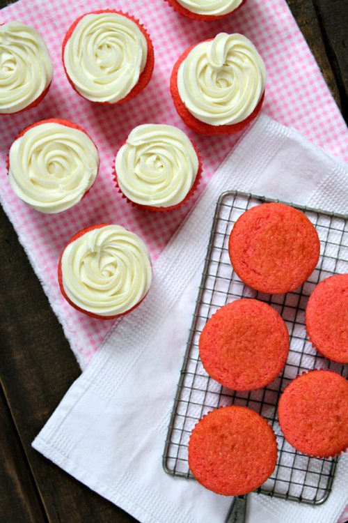 Pink Velvet Cupcakes - Recipe Girl