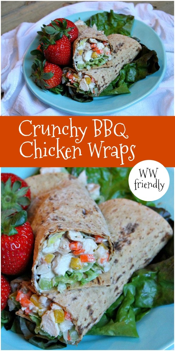 Crunchy BBQ Ranch Grilled Chicken Wraps - Recipe Girl