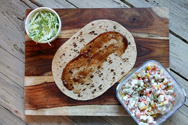 Crunchy BBQ Ranch Grilled Chicken Wraps - Recipe Girl