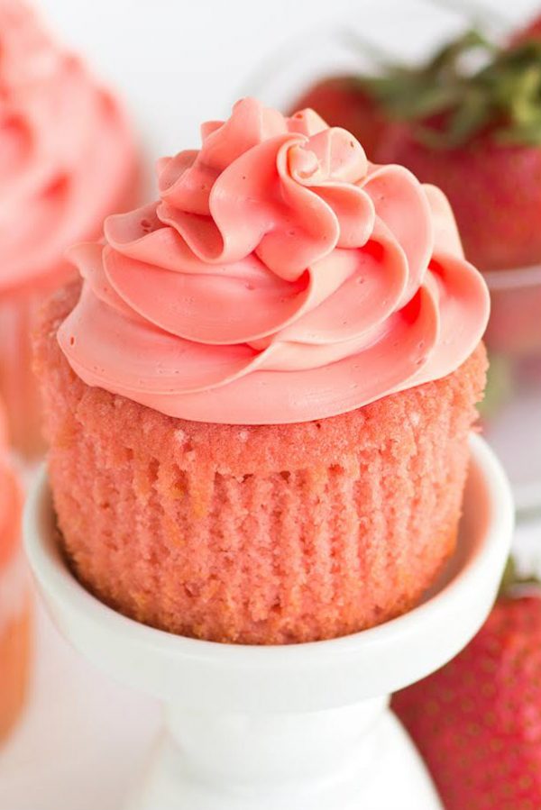 Pink Strawberry Cupcakes Recipe Girl