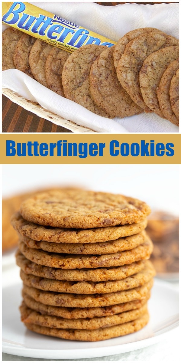 Butterfinger Cookies - Recipe Girl