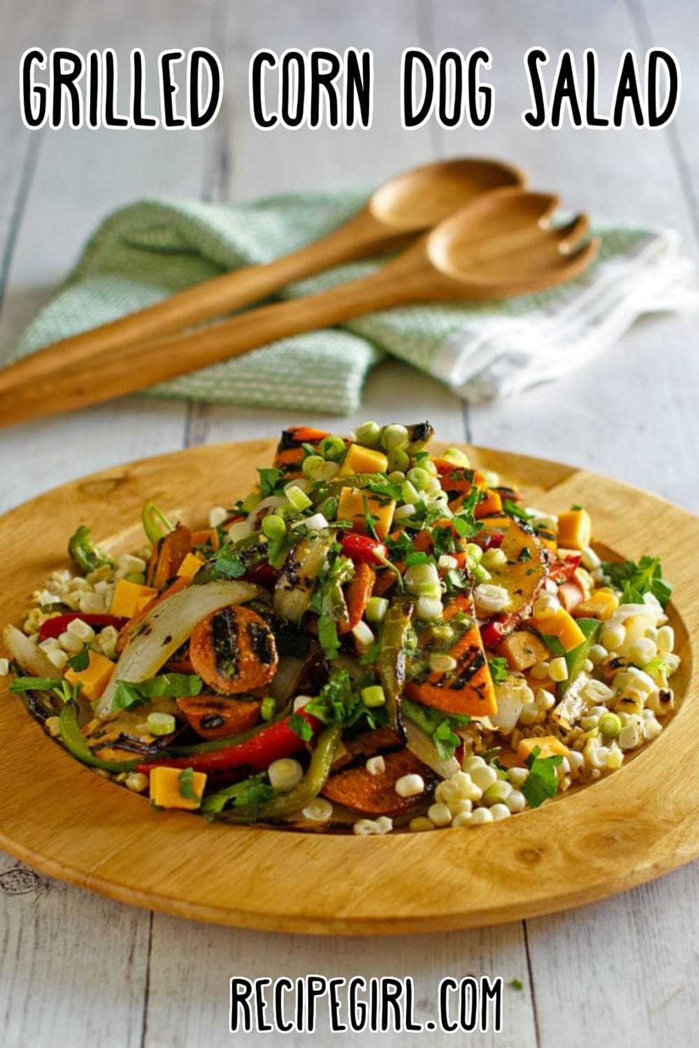 Grilled Corn Dog Salad - Recipe Girl