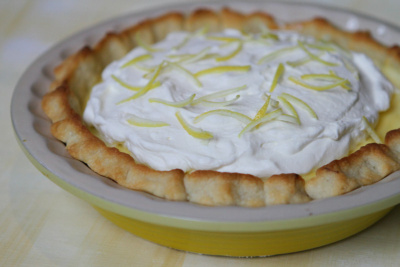 Lemon Sour Cream Pie - Recipe Girl