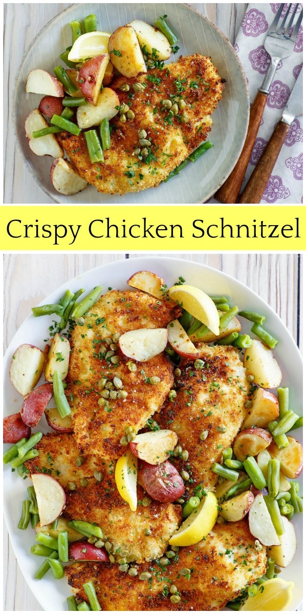 Crispy Chicken Schnitzel - Recipe Girl®