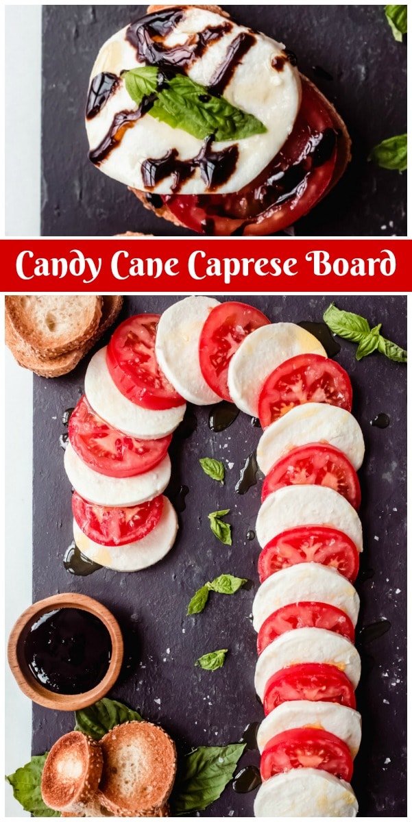 Candy Cane Caprese Board - Recipe Girl®