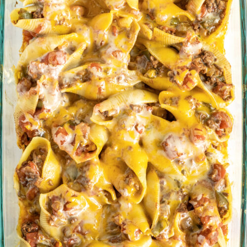 Three Cheese Stuffed Shells with White Sauce - Recipe Girl