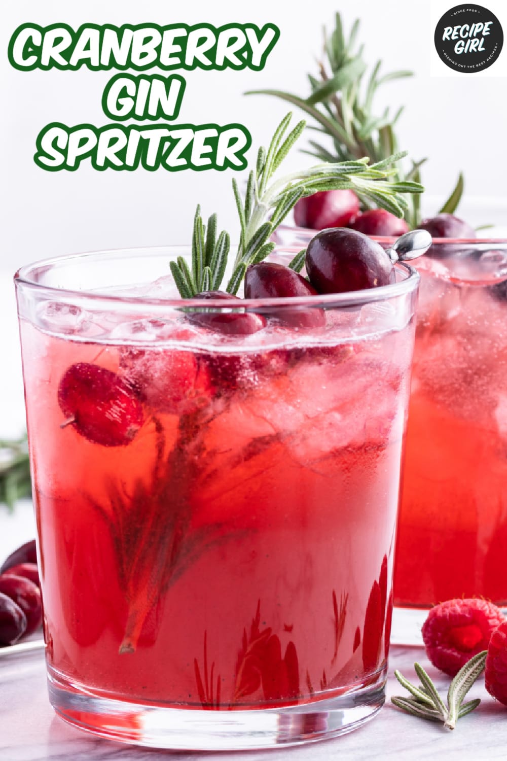 Cranberry Gin Spritzer - Recipe Girl® Cranberry Gin Spritzer - Recipe Girl®