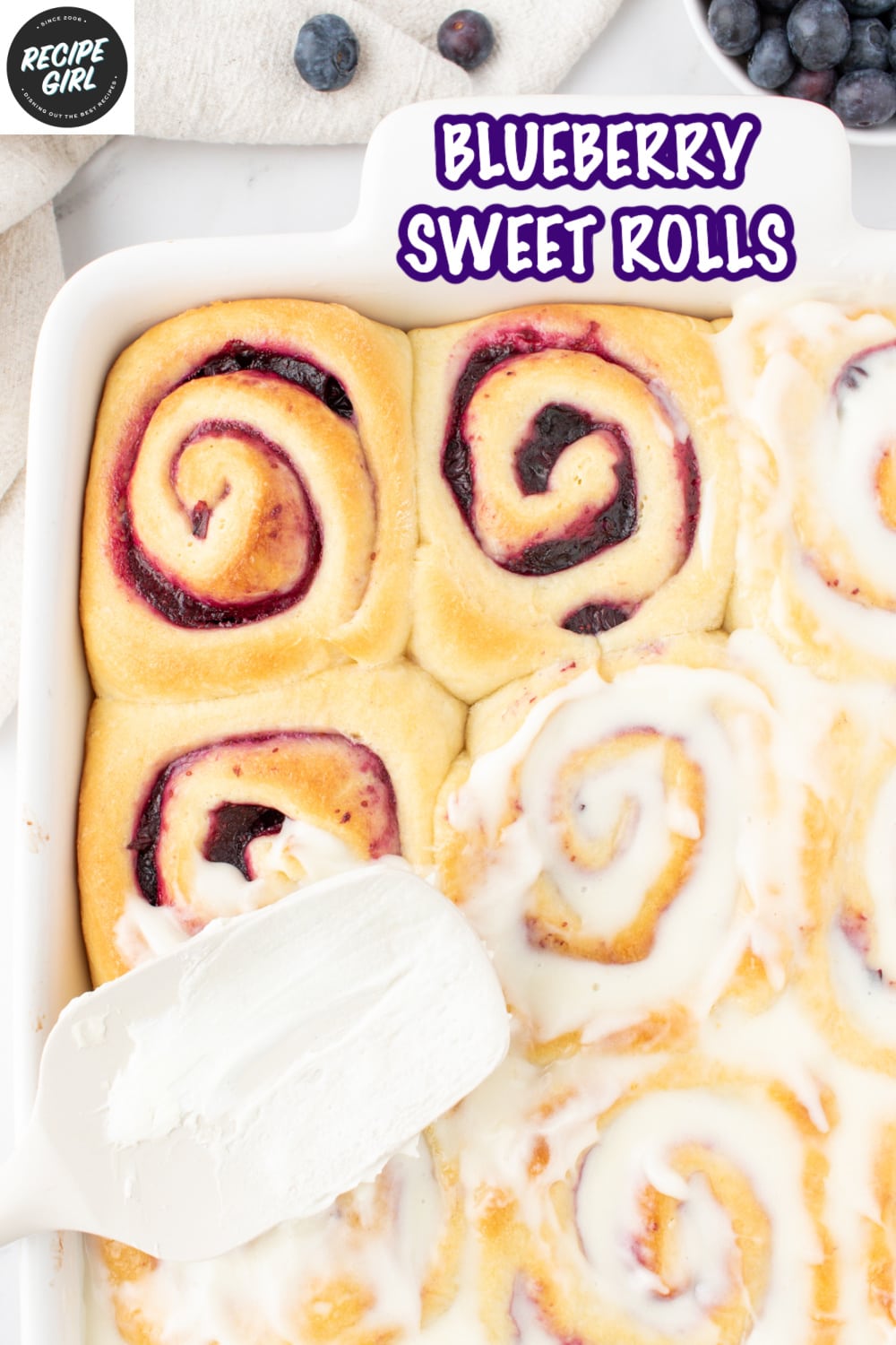 Blueberry Sweet Rolls - Recipe Girl®