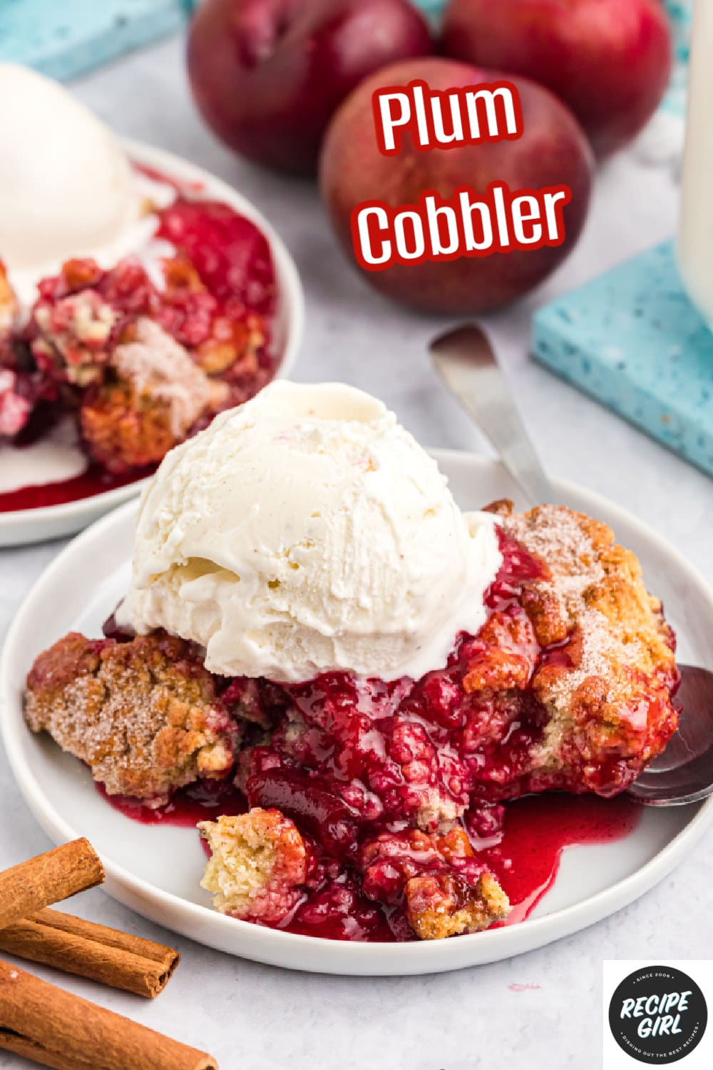 Plum Cobbler - Recipe Girl®