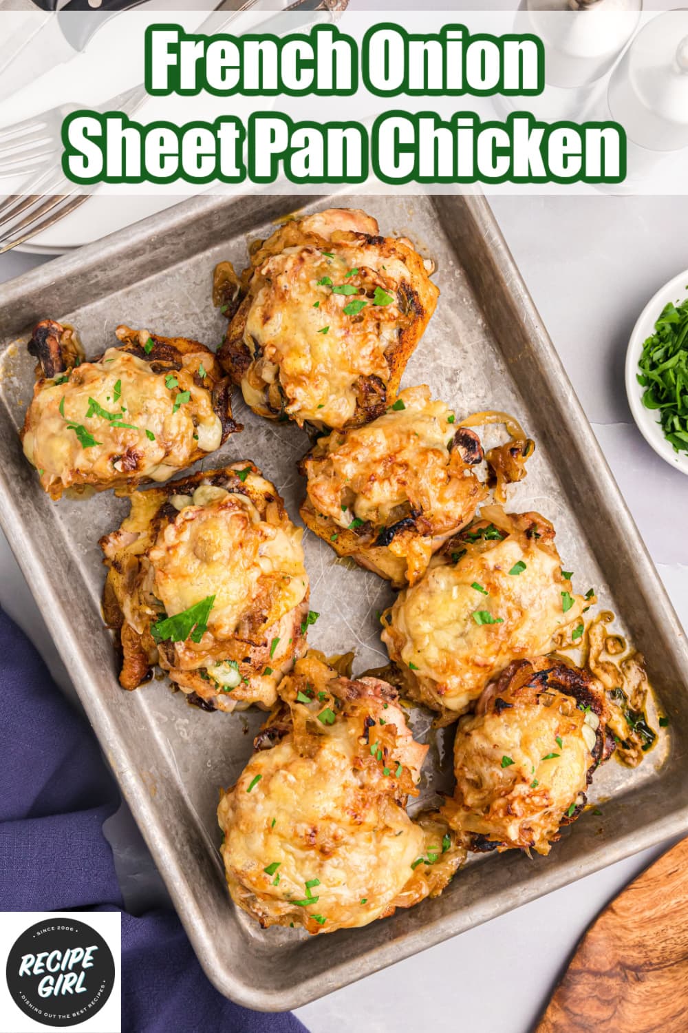 French Onion Sheet Pan Chicken - Recipe Girl®