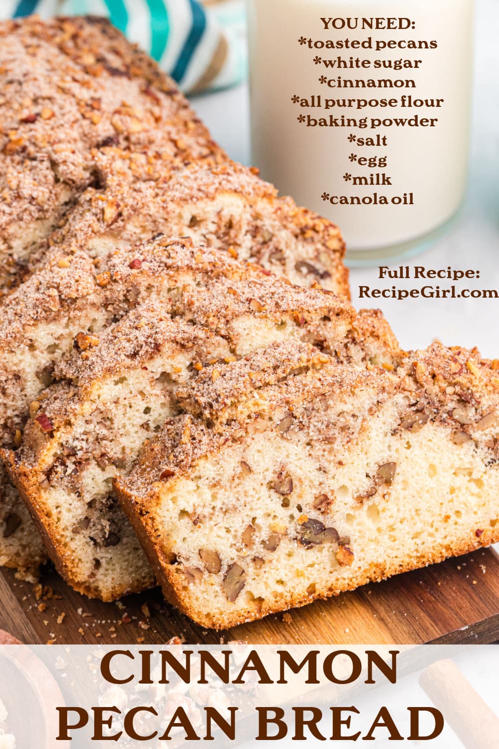 Cinnamon Pecan Bread - Recipe Girl®
