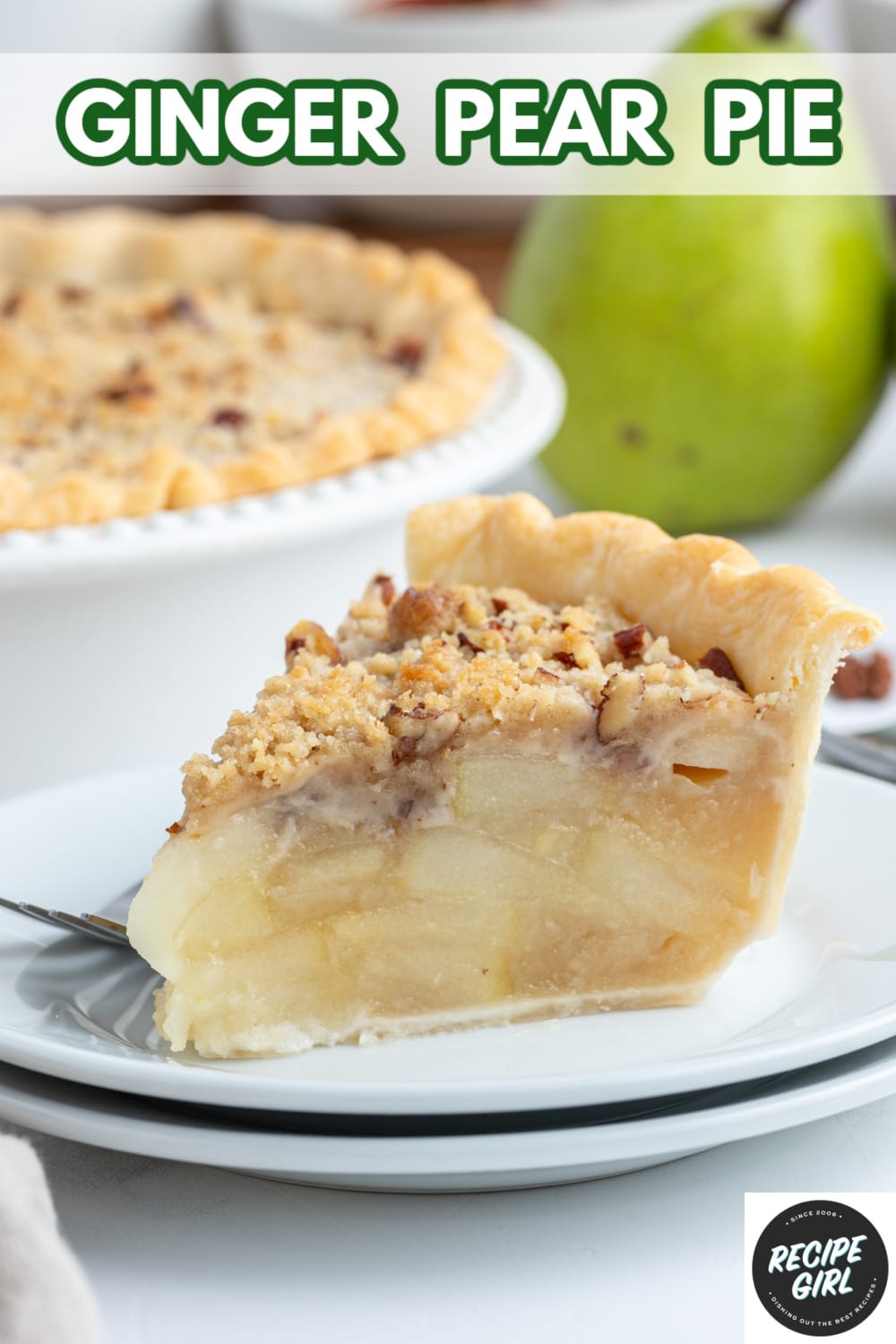 Ginger Pear Pie - Recipe Girl®