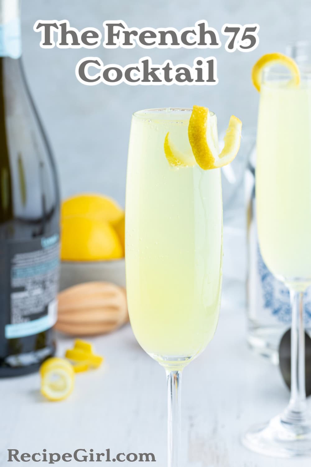French 75 Cocktail - Recipe Girl®
