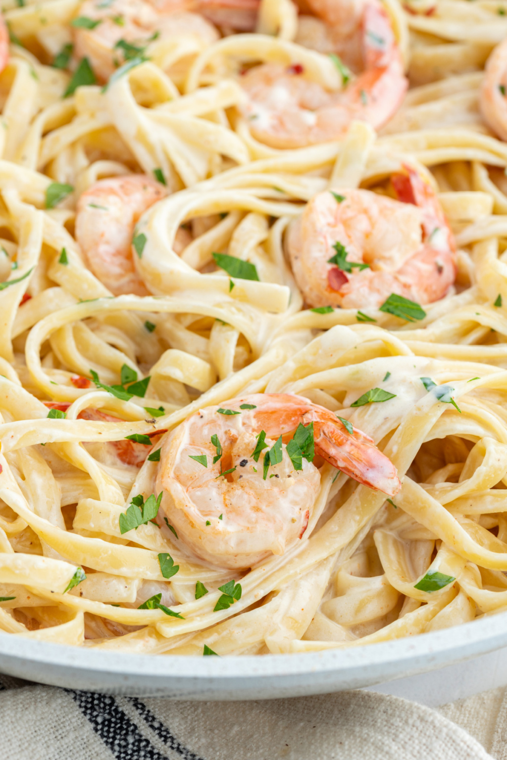 Shrimp Scampi Alfredo Recipe Girl®