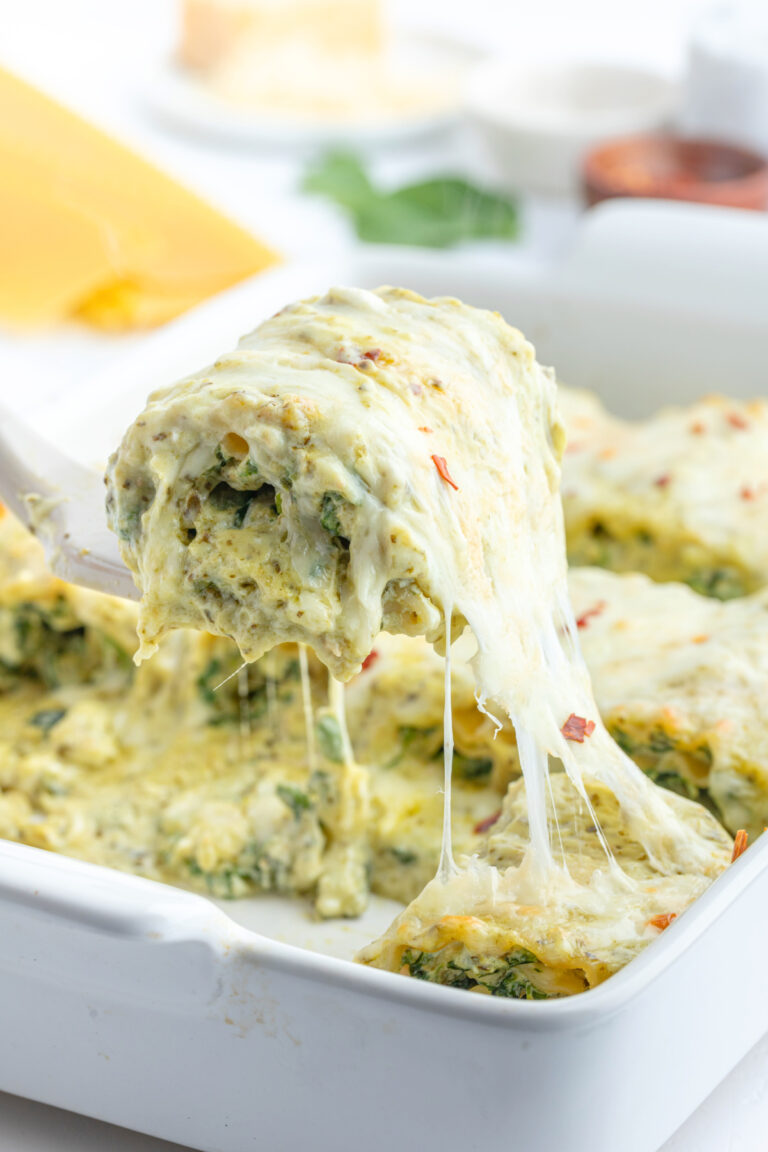 Pesto Lasagna Rolls - Recipe Girl®