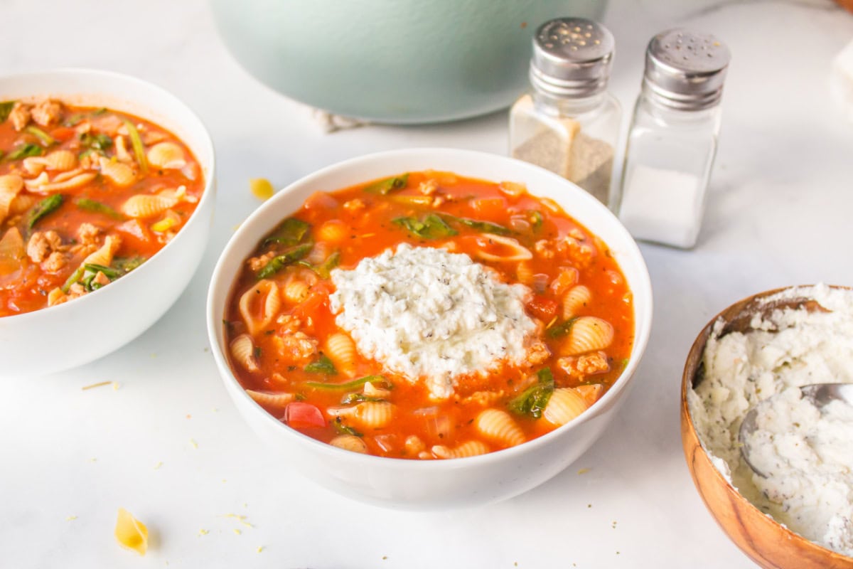 Unstuffed Shells Soup - Recipe Girl®