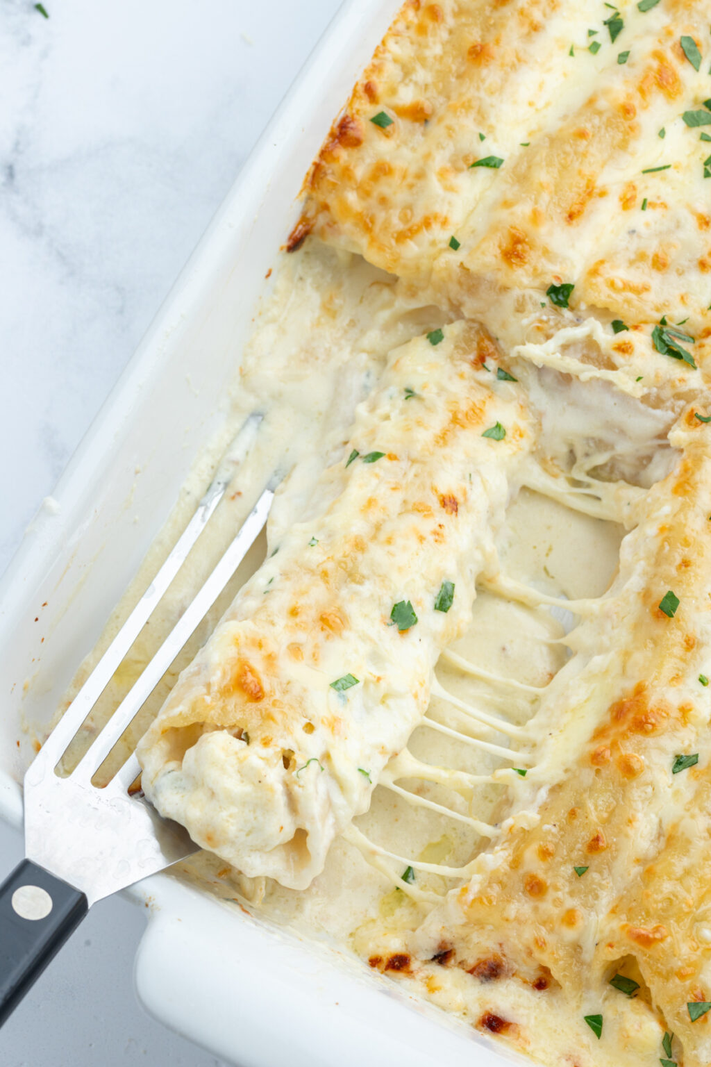 Chicken Manicotti Alfredo - Recipe Girl®